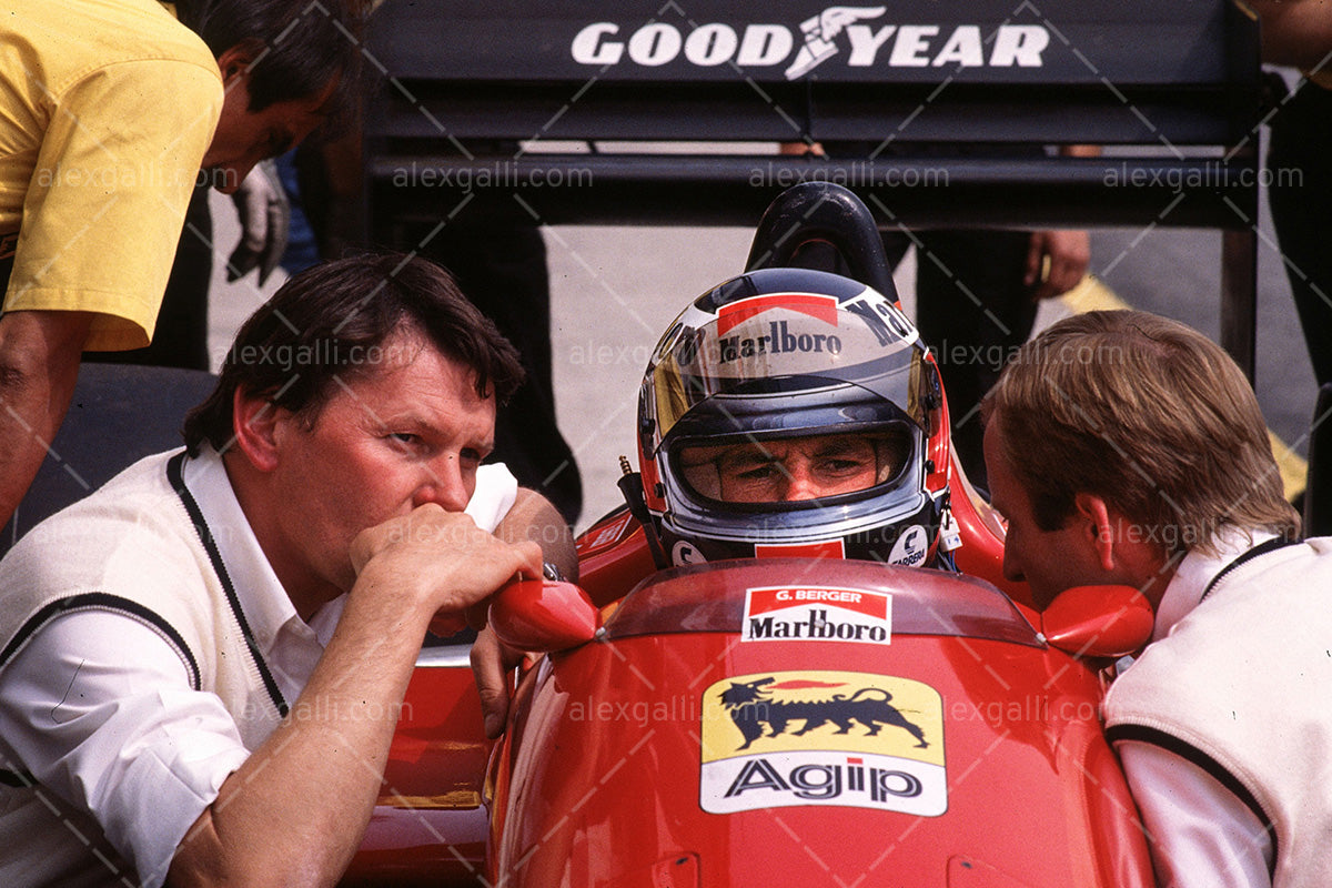 F1 1987 Gerhard Berger - Ferrari F1-87 - 19870031 – alexgalli.com - F1 ...